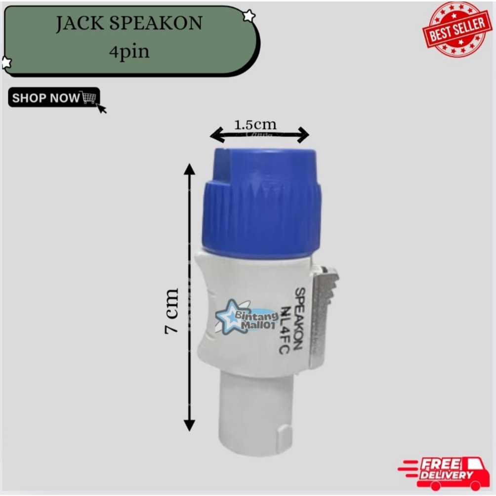 Jual ACK SPEAKON CONNECTOR NEUTRIK NL4FC SPIKON 4 PIN | Shopee Indonesia