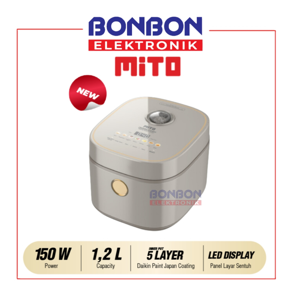 Jual MITO Rice Cooker Digital 1.2L R12 - 8in1 LED Display, 150 Watt ...