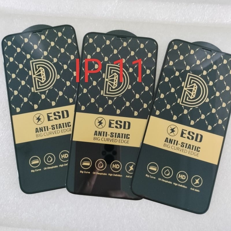 Jual TEMPERED GLASS ANTISTATIC FULL LIS HP IP 11 BAHAN LEBIH TEBAL ...