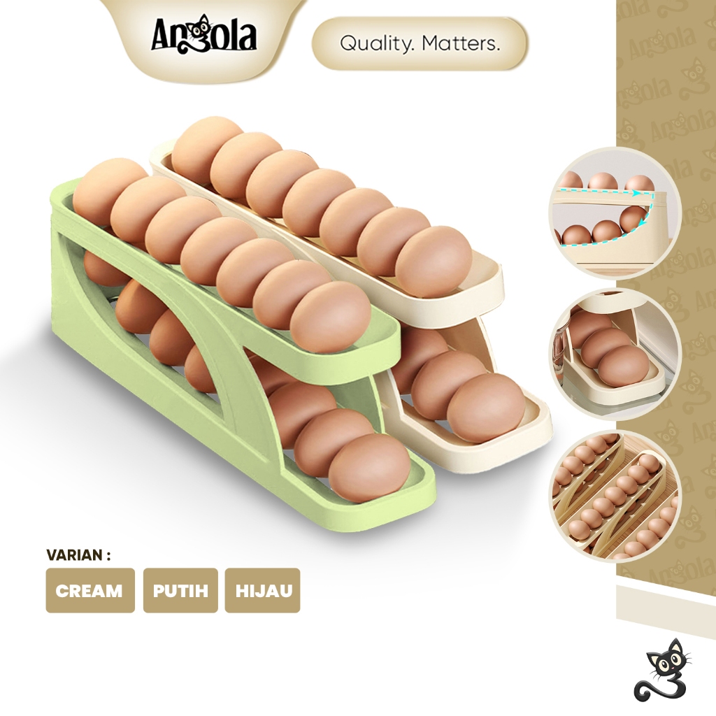 Jual [GARANSI PATAH 100%] ANGOLA Rak Telur Tingkat E12 / Egg Tray ...