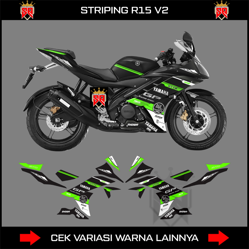 Jual STRIPING R15V2 YZF V2 / DECAL STICKER YAMAHA R15 V2 YZFV2 | Shopee ...