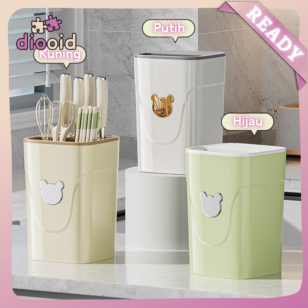 Jual [Ready]Tempat Pisau Dapur Sendok Sumpit Stand Holder Kotak ...