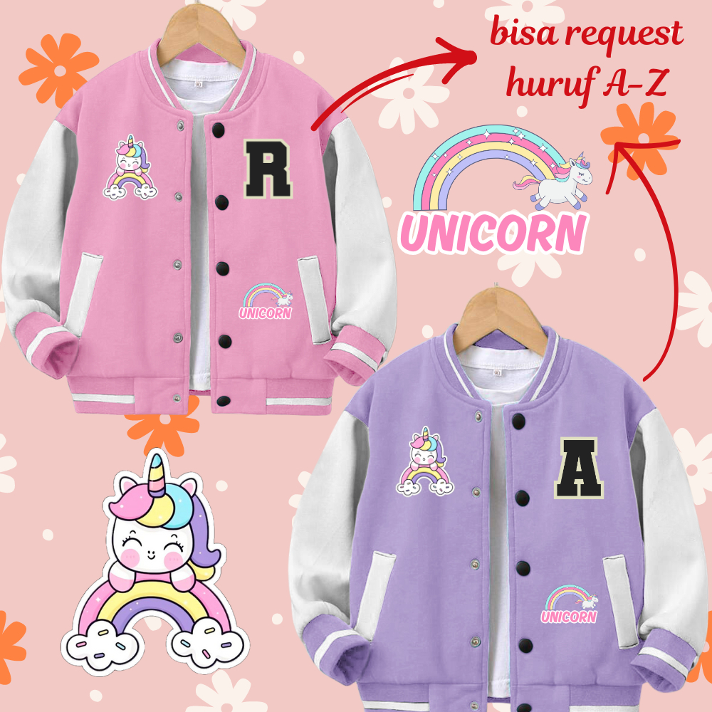Jual [ BISA REQUEST SUKA SUKA ] JAKET ANAK CEWE INISIAL A - Z / BISA ...