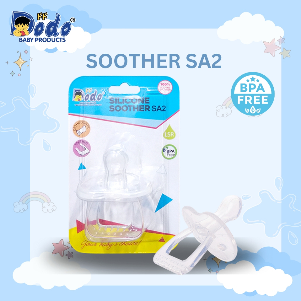 Jual Dodo Silicone Soother SA2 (Empeng Silikon Pipih) | Shopee Indonesia