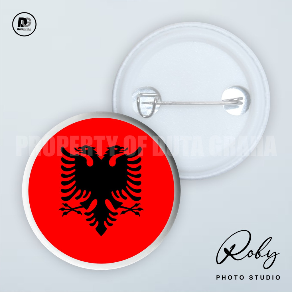 Jual [PIN PRESS] BENDERA NEGARA ALBANIA Pin Bros Aksesoris Souvenir ...