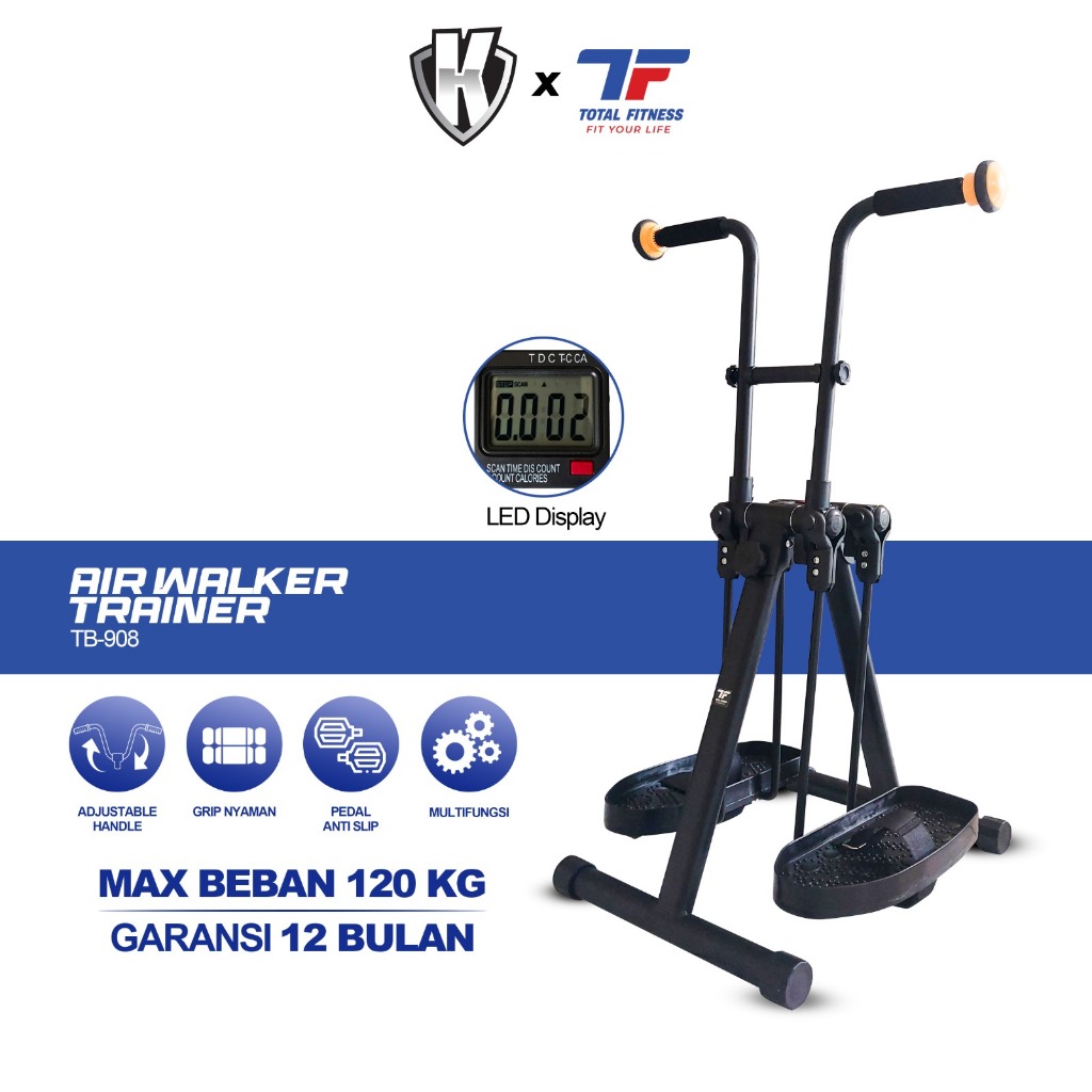 Jual CHAMPS Kinetic Air Walker Trainer – Alat Fitness Air Climber ...