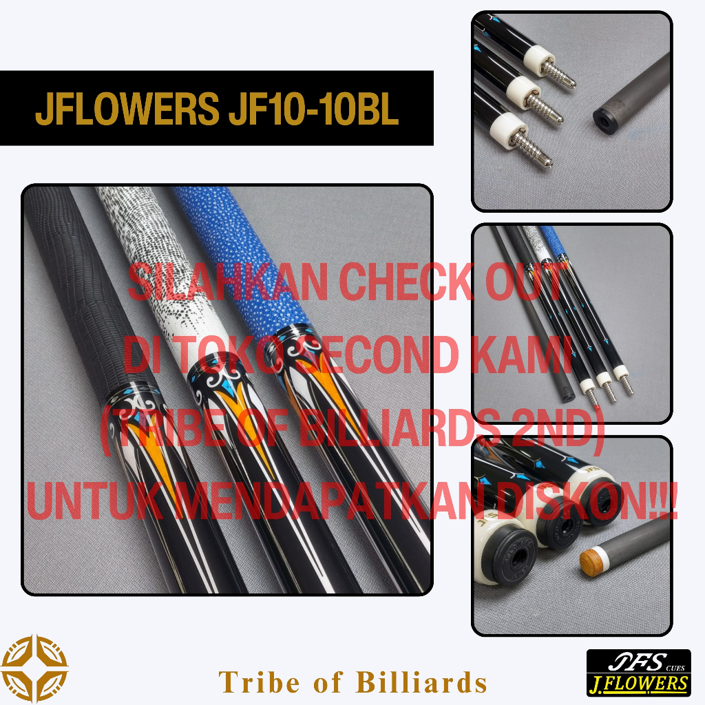 Jual JFLOWERS - Stick Billiard - JF10-10BL (Blue/Biru) | Shopee Indonesia