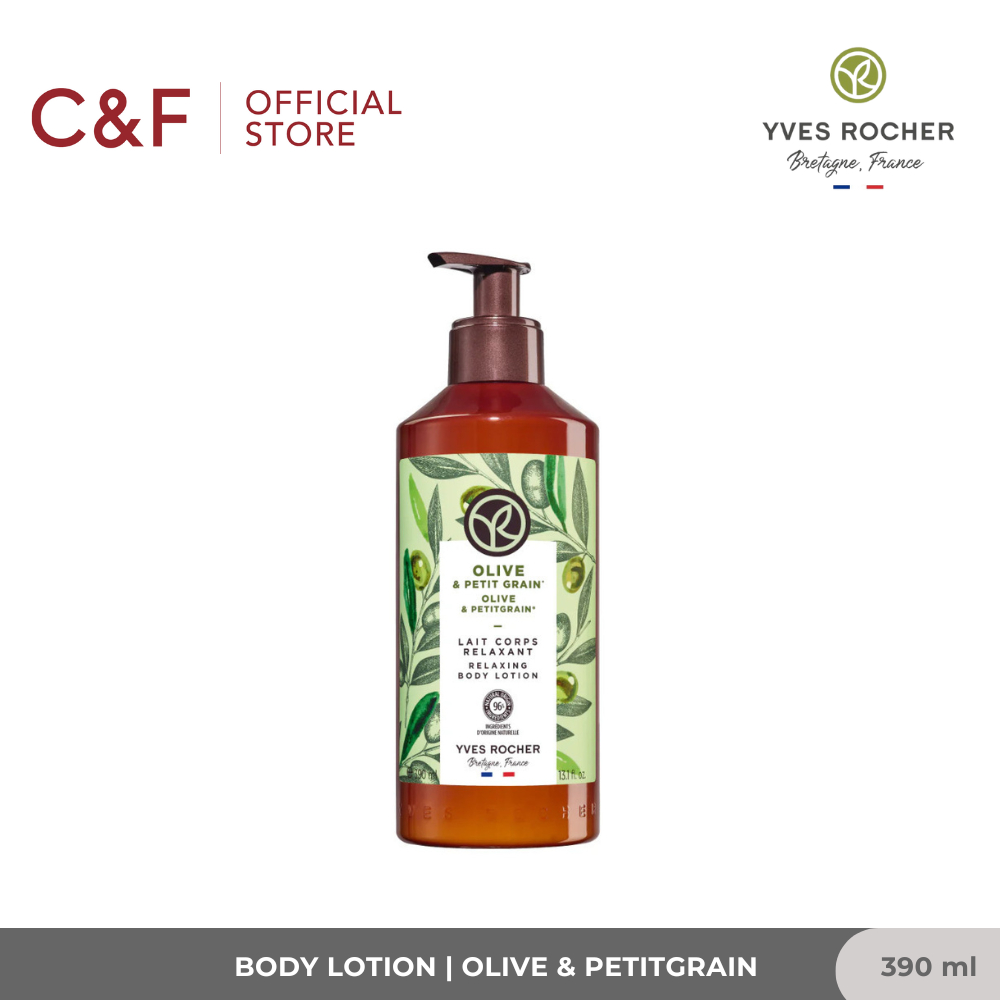 Jual C&F - Yves Rocher Olive Petitgrain Relaxing Body Lotion 390 ml ...