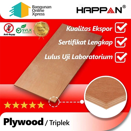 Jual PLYWOOD/TRIPLEK/MULTIPLEK BOARD PAPAN KAYU PREMIUM HAPPAN | Shopee ...