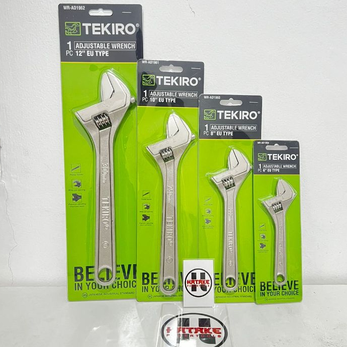 Jual Tekiro Kunci inggris 6-8-10-12 inch adjustable wrench kunci bago ...