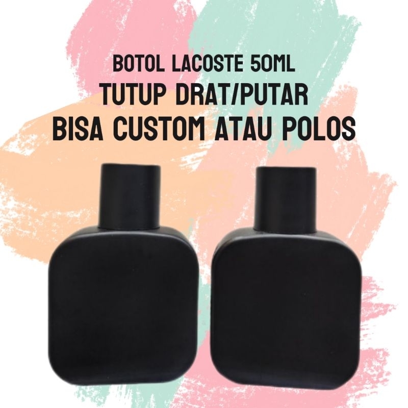 Jual Botol Parfum lacoste 50ml plus sablon/Custom | Shopee Indonesia