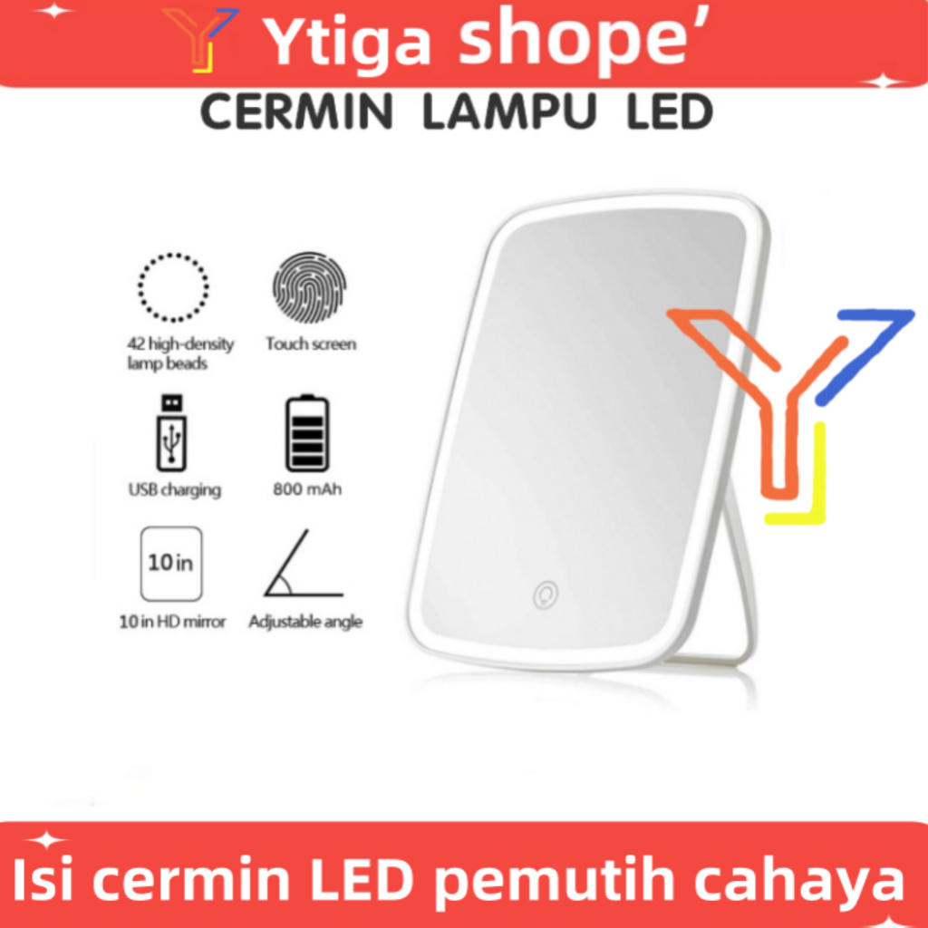 Jual Cermin LED / Cermin Lampu LED / Cermin Make up Meja Dengan Lampu ...