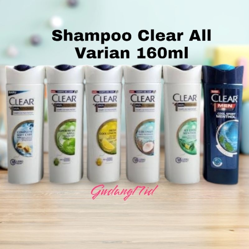 Jual Shampoo Clear all varian 160ml | Shopee Indonesia