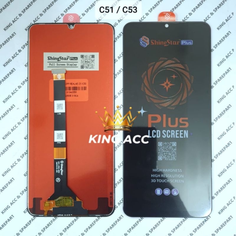 Jual ORIGINAL SHINESTAR LCD TOUCHSCREEN REALME C53 / C51 / C51S / REALME NOTE 50 BLACK ORIGINAL ...