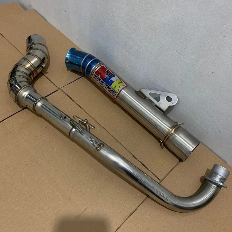 Jual Power pipe exhaust NLK canister tube type and big elbow 51mm for ...