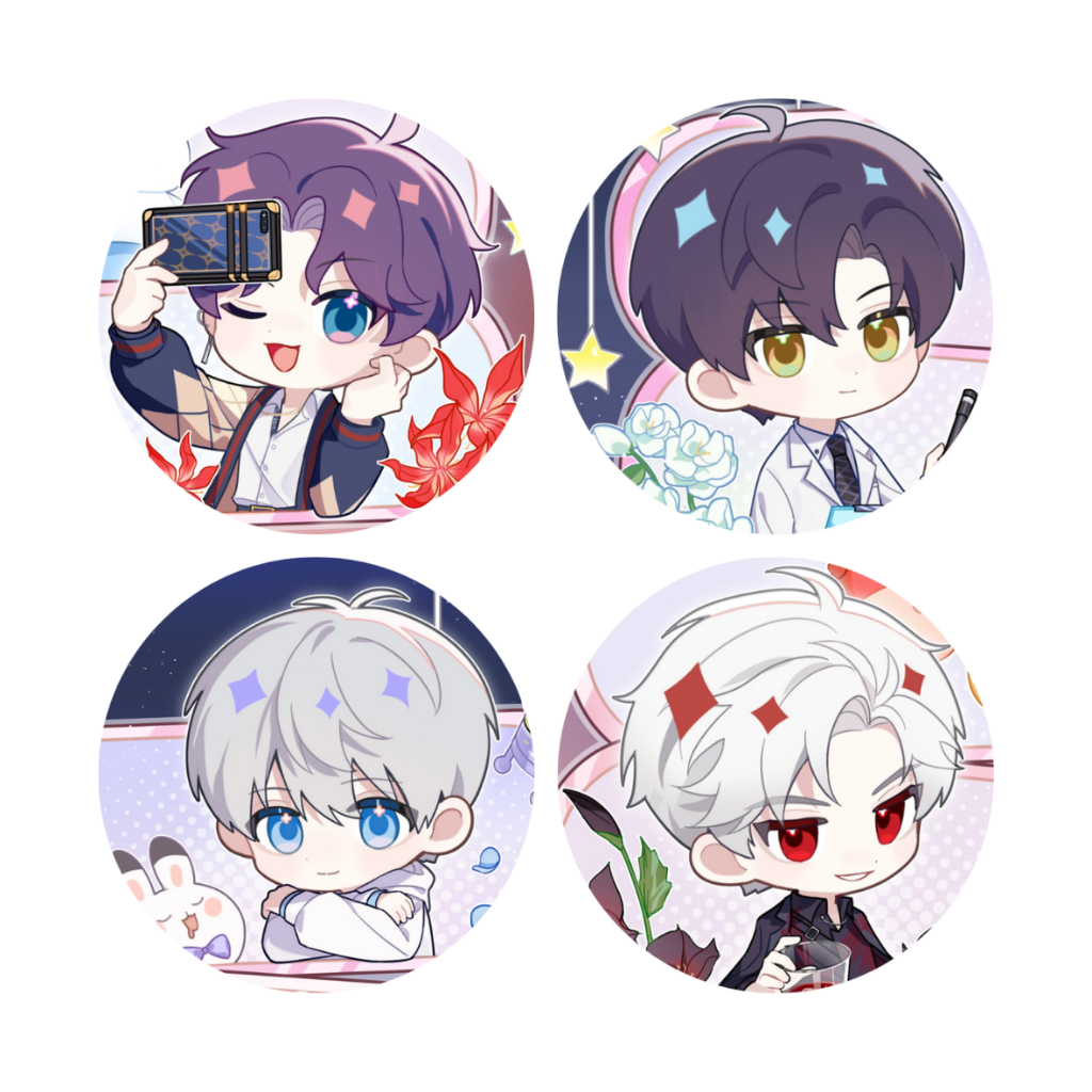 Jual Bros Pin Love And Deepspace Chibi Bros Pin Sylus Pin Zayne Pin ...