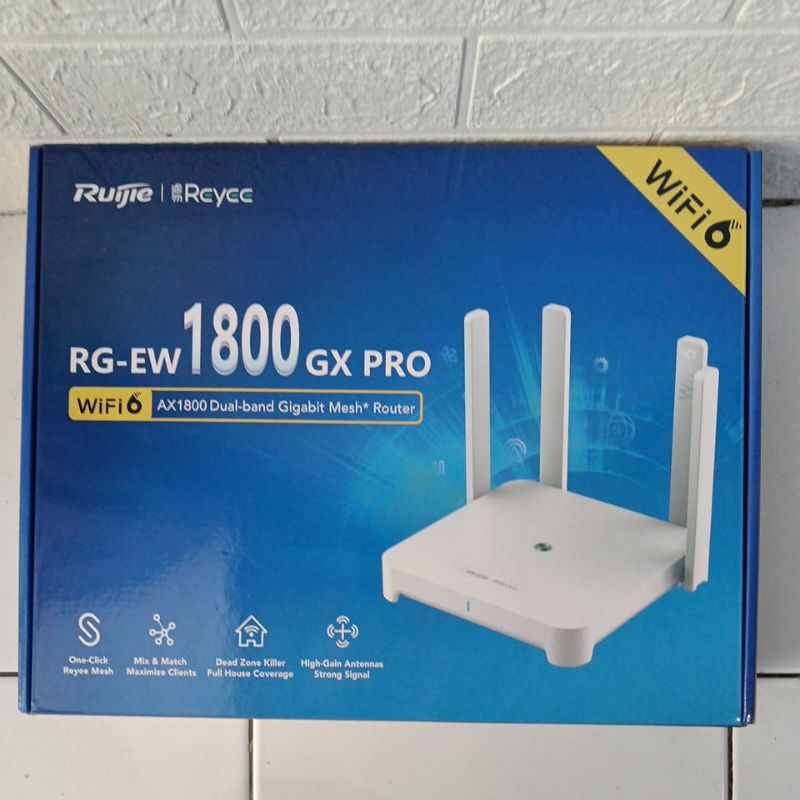 Jual Ruijie Reyee RG-EW1800GX PRO WiFi 6 (Baru Ex Review / Endorse ...