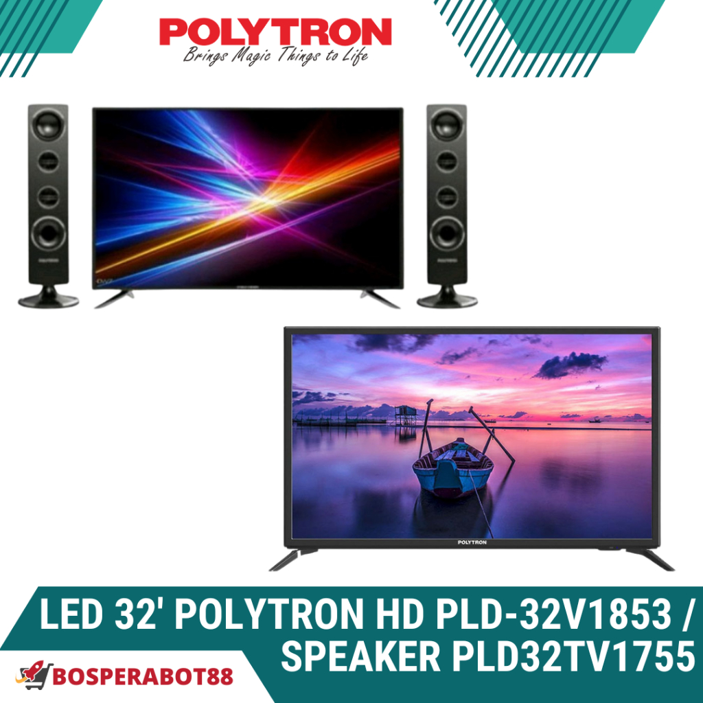 Jual LED 32 Inch Polytron HD Ready PLD-32V1853 / SPEAKER PLD32TV1755 ...