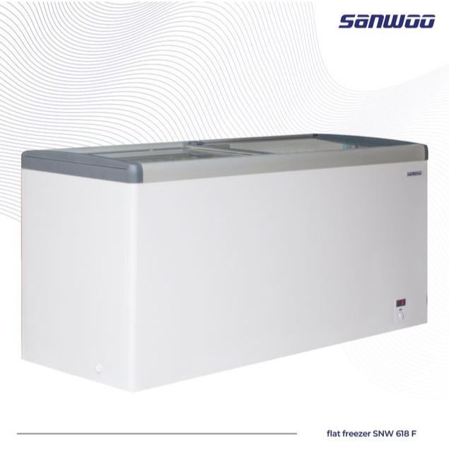 Jual Freezer Kaca Geser Sanwoo Sliding Glass SNW-618F 600 liter ...