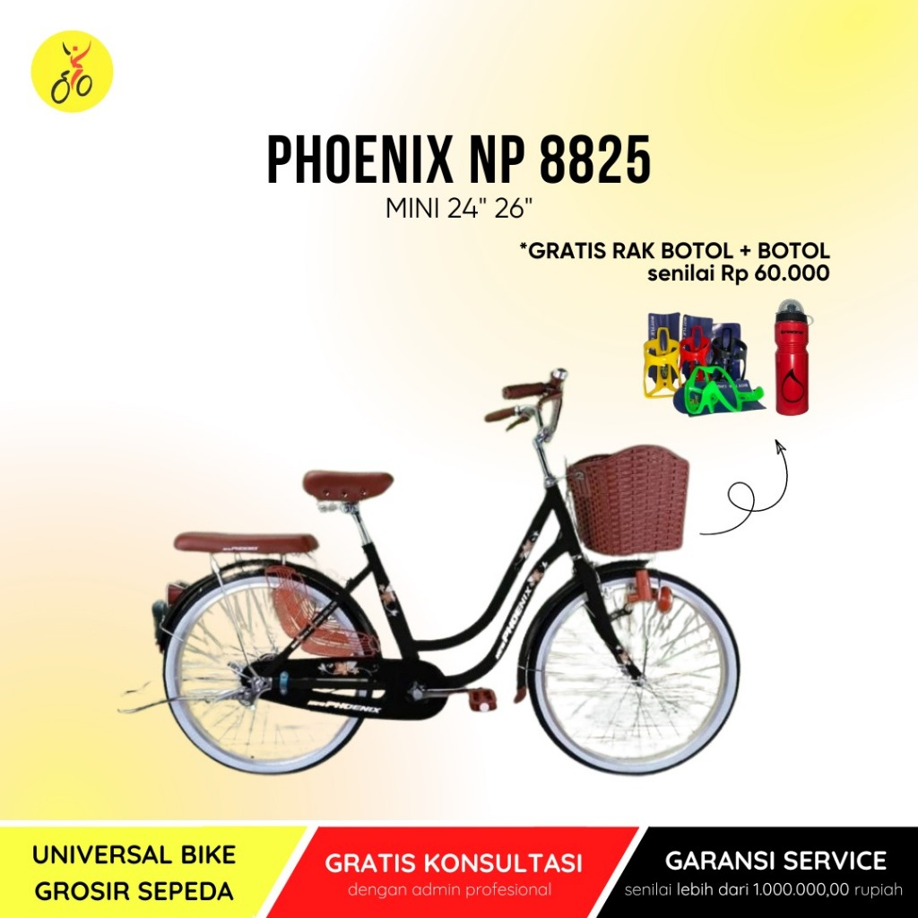 Jual SEPEDA DEWASA PEREMPUAN PHOENIX MINI 24 NP 8825 SEPEDA TERJANGKAU ...