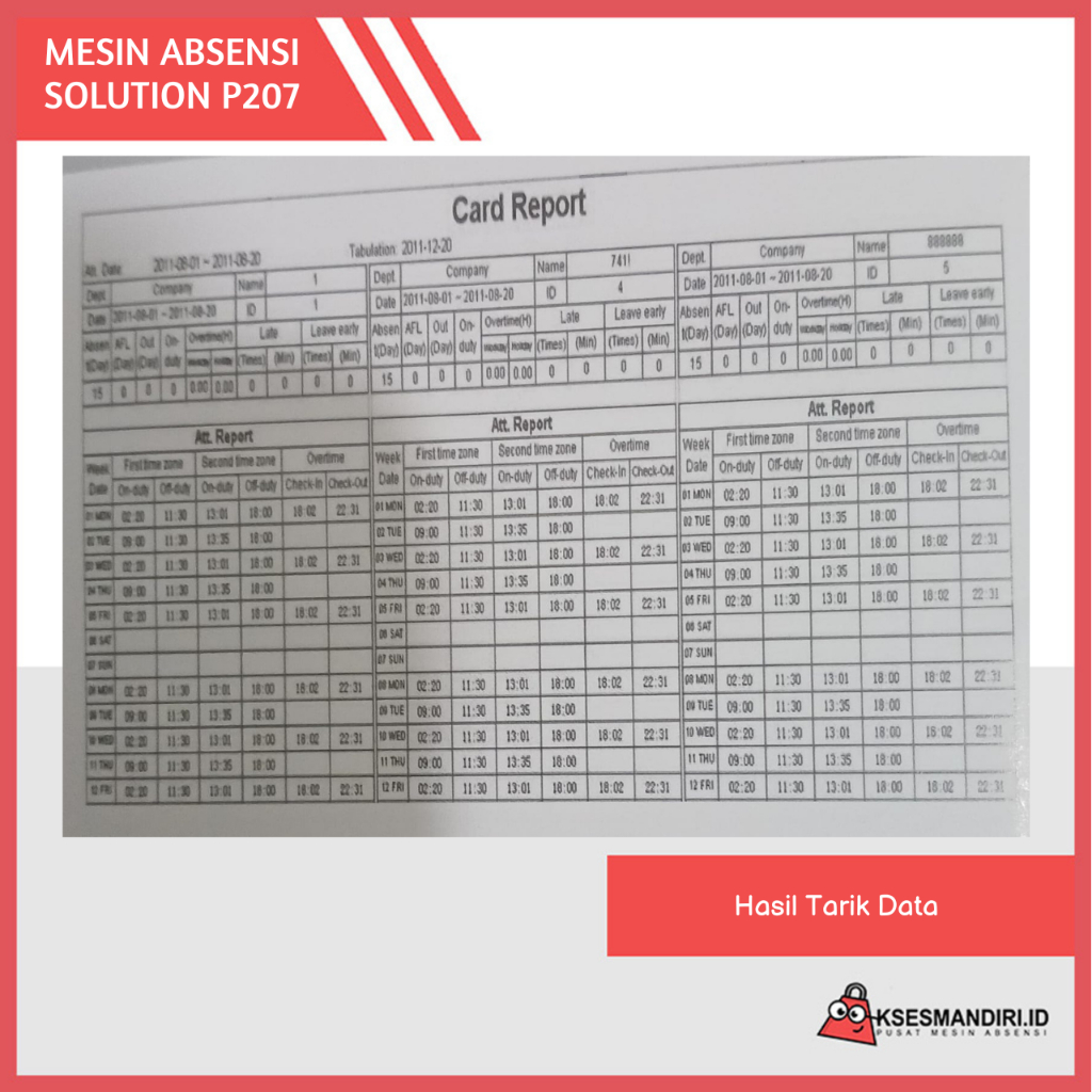 Jual Mesin Absensi Fingerprint Solution P207 | Shopee Indonesia