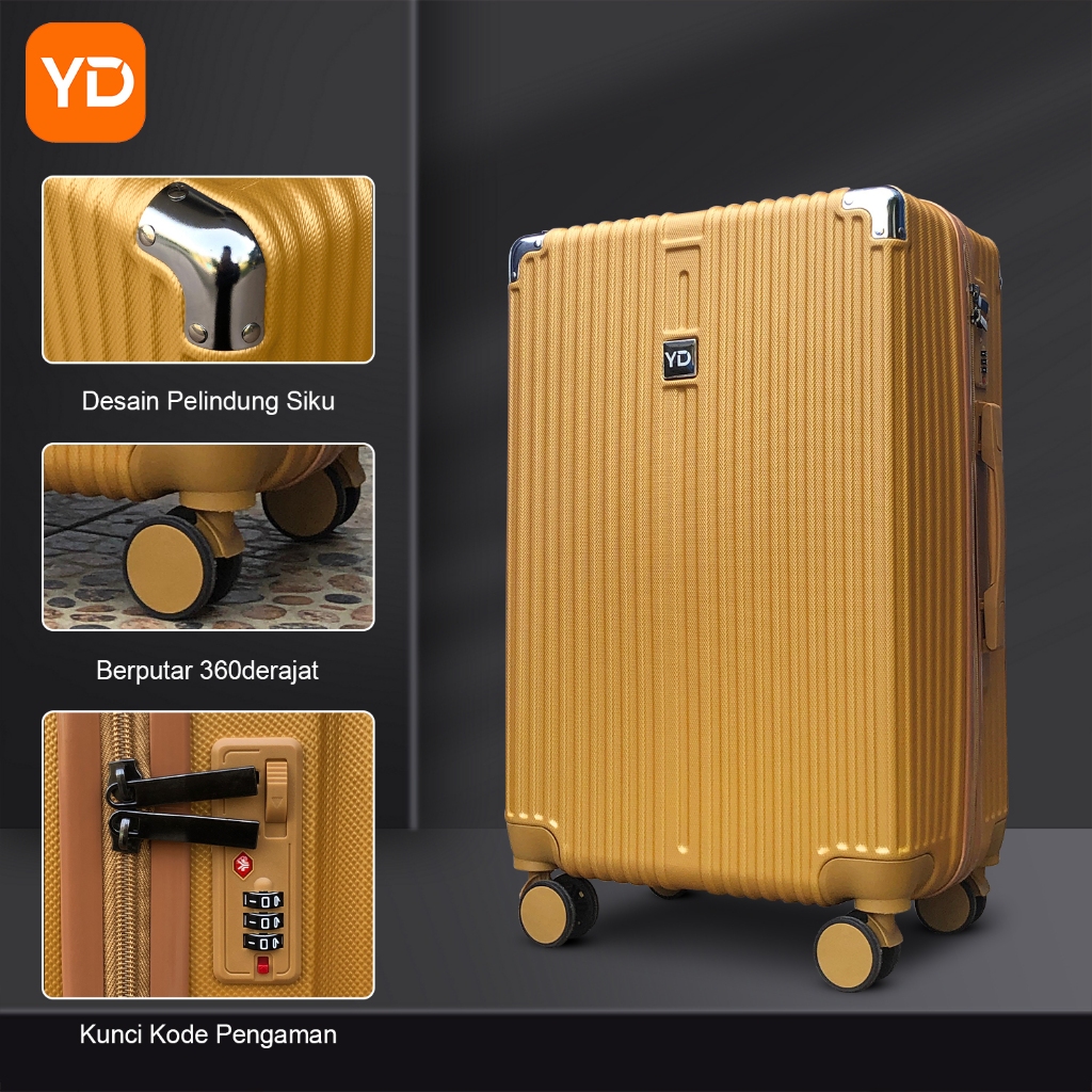 Jual YD Koper 24 inch Double Zipper , Koper Wanita Aesthetic , Koper ...