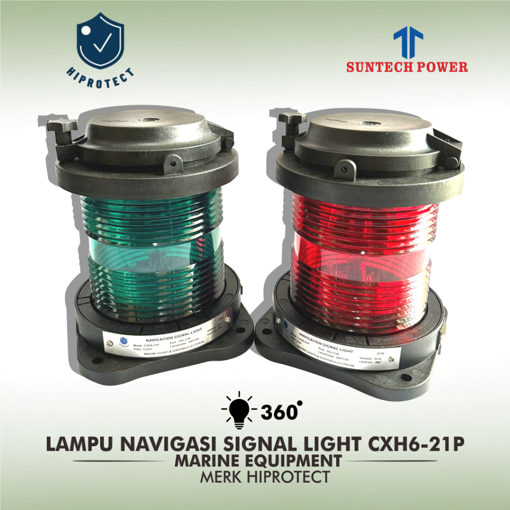 Jual Lampu Navigasi Kapal CXH6-21P Merah Hijau All Around Light 360 ...