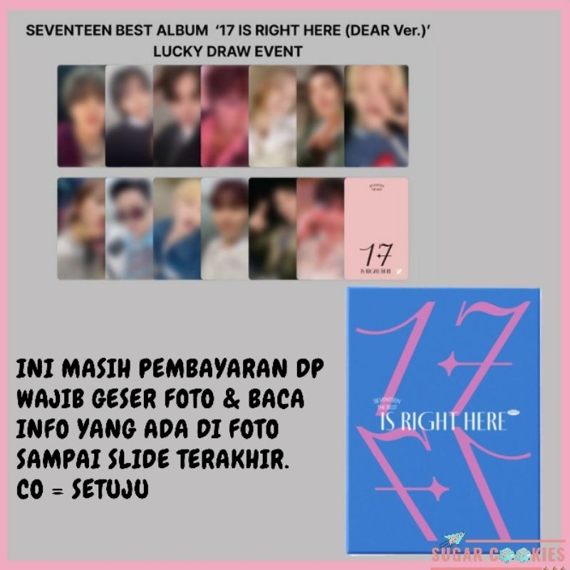 Jual (baca deskripsi dulu) Pre-Order SEVENTEEN BEST ALBUM 17 IS RIGHT HERE - DEAR Ver - Lucky ...