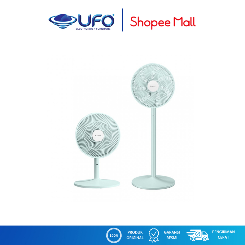 Jual Gree Stand Fan Kipas Angin Berdiri dan Duduk Wind Green Fan GCF ...