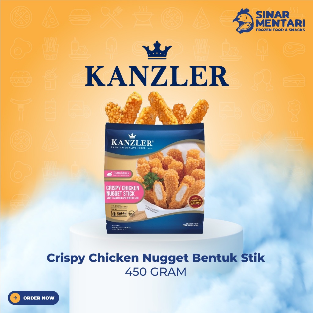 Jual Kanzler Crispy Chicken Nugget Naget STICK 450 gram | Shopee Indonesia