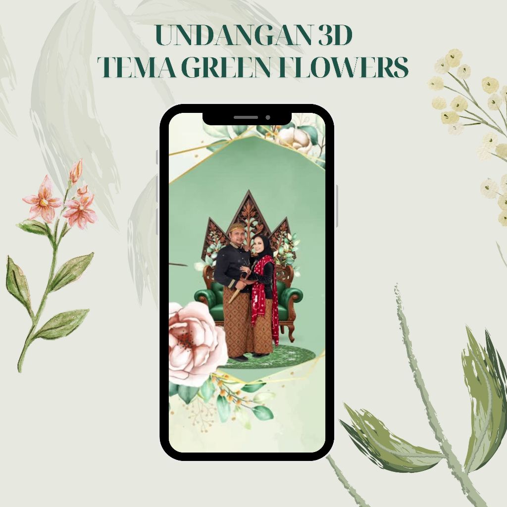 Jual Undangan 3D VIdeo Pernikahan Cantik Rustic Aesthetic | Shopee ...