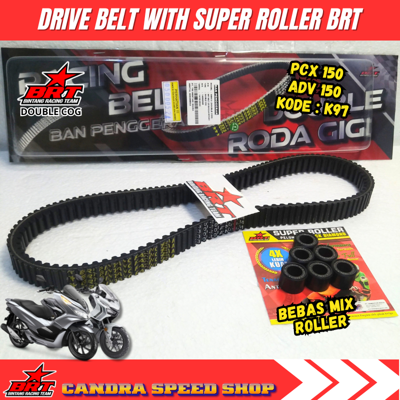 Jual Van Belt V Belt Set Roller BRT PCX 150 ADV 150 Double COG | Shopee ...