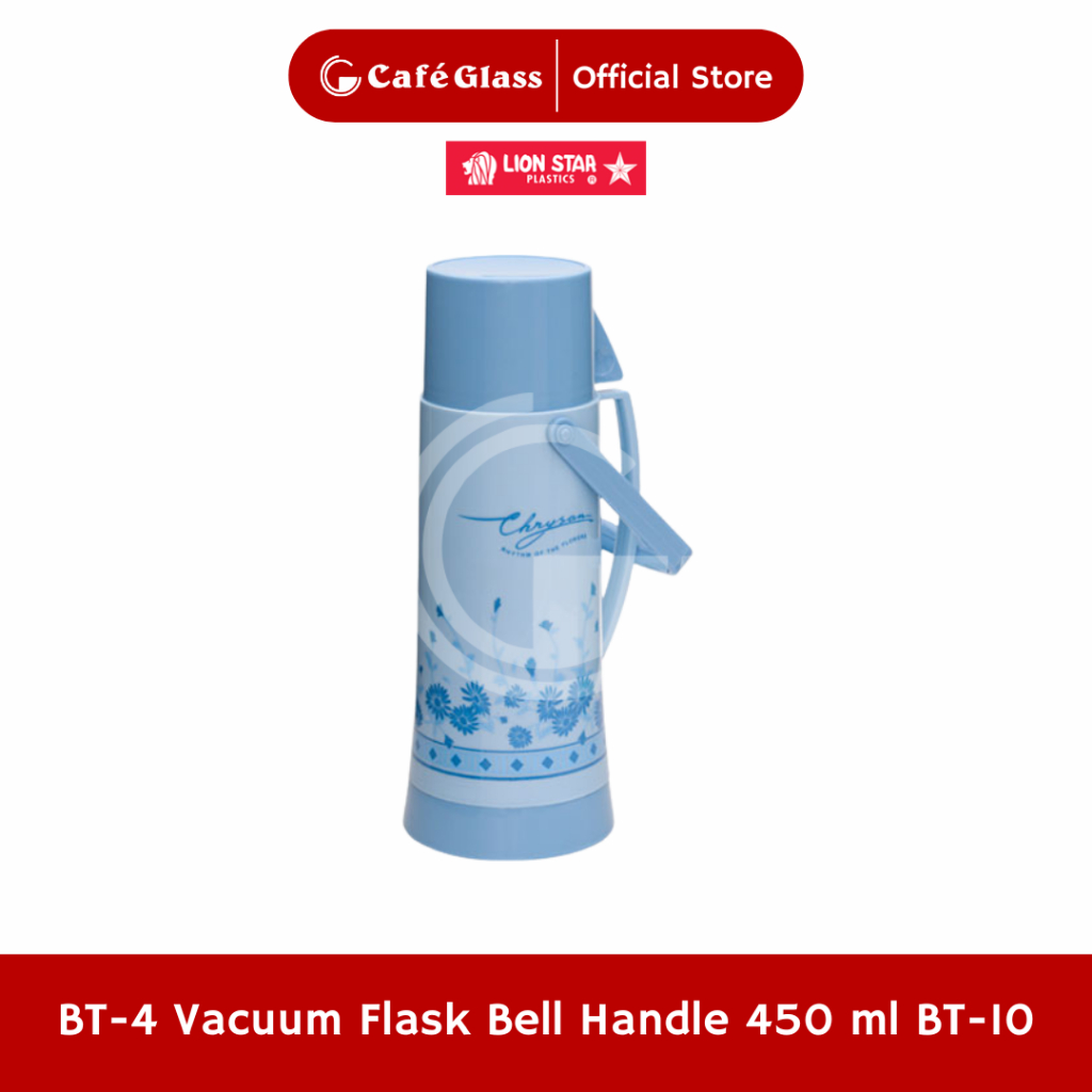 Jual TERMOS AIR PANAS | BT-4 | KOPI/TEH/POPMIE | VACUUM FLASK BELL HANDLE 450ML | LION STAR ...