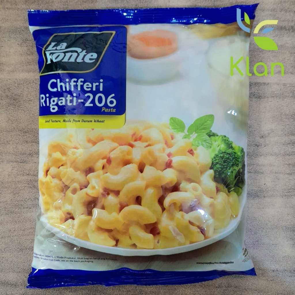 Jual LA FONTE CHIFFERI RIGATI 450GR/ MACARONI PIPA PENDEK/ MACARONNI ...