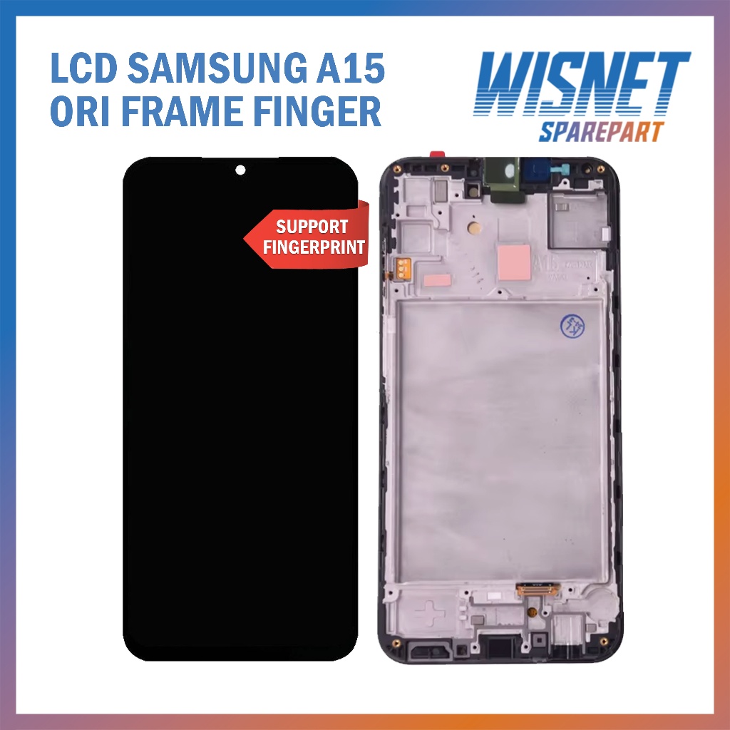Jual Grosir LCD Samsung A15 4G / 5G Include Frame Fingerprint ORIGINAL ...