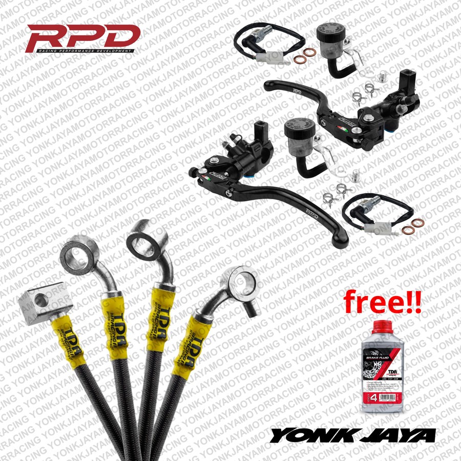 Jual PAKET MASTER REM RPD 17/15RCS + SELANG REM TDR ADV 160 CBS BLACK ...