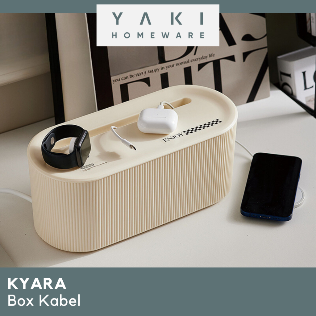 Jual YAKI - KYARA Kotak Organizer Kabel Device Minimalis Perapi Stop ...