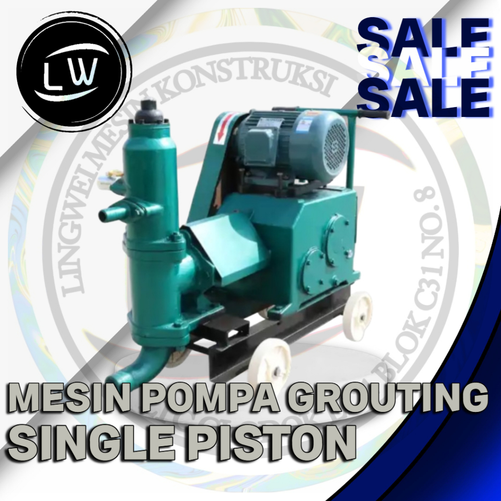 Jual MESIN POMPA GROUTING / MESIN POMPA MORTAR SEMEN BETON PORTABLE ...