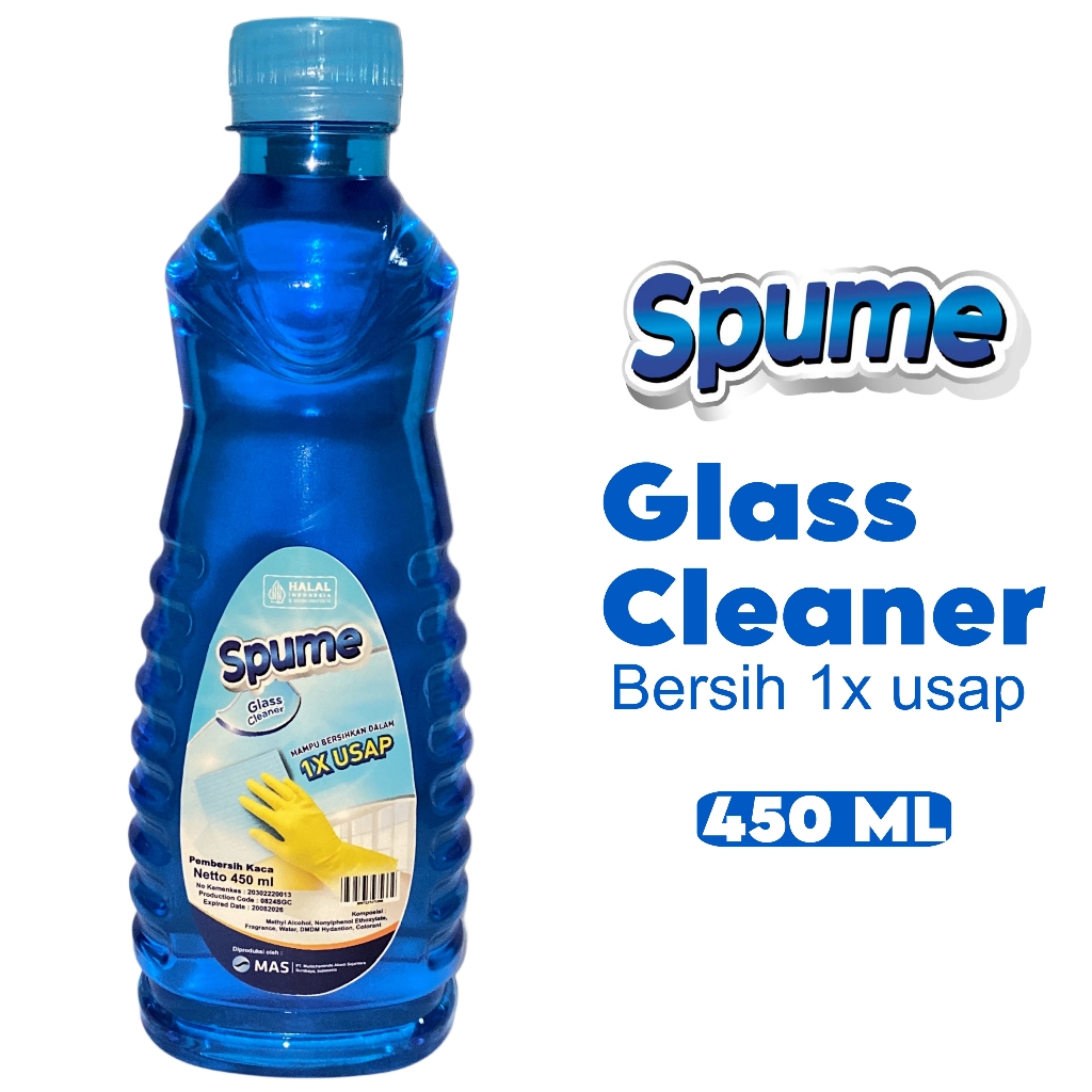 Jual Spume Glass Cleaner cairan pembersih kaca meja 450ML | Shopee ...
