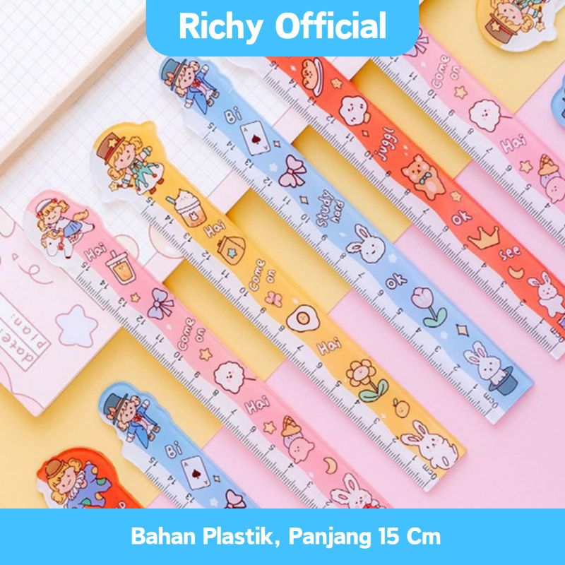 Jual penggaris karakter / penggaris tema karakter lucu | Shopee Indonesia