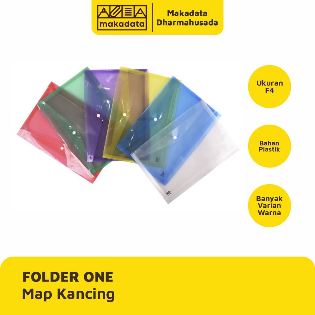 Jual MAP KANCING 1 FOLDER ONE UKURAN F4 (12 PCS) | Shopee Indonesia
