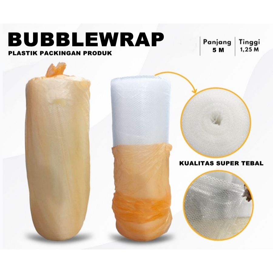 Jual BUBBLEWRAP ECERAN BUBBLE WRAP MURAH SALATIGA 5M X125CM KUALITAS SUPER TEBAL | Shopee Indonesia
