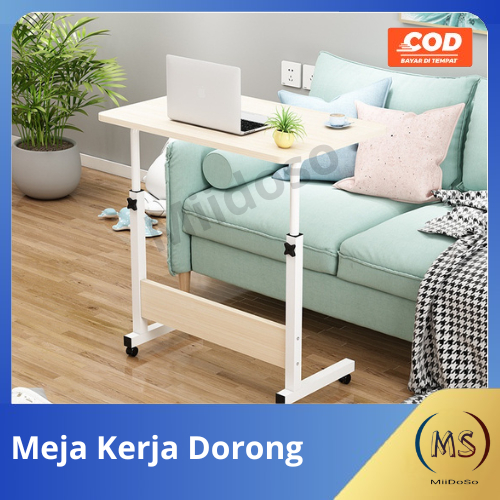 Jual MEJA LAPTOP DORONG/MEJA KERJA/MEJA BELAJAR/SERBA GUNA | Shopee ...