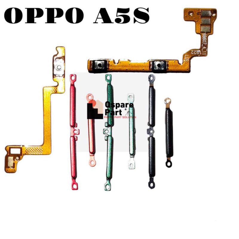 Jual TOMBOL SET FLEXIBLE ON OFF VOLUME OPPO A5s Satu Set | Shopee Indonesia