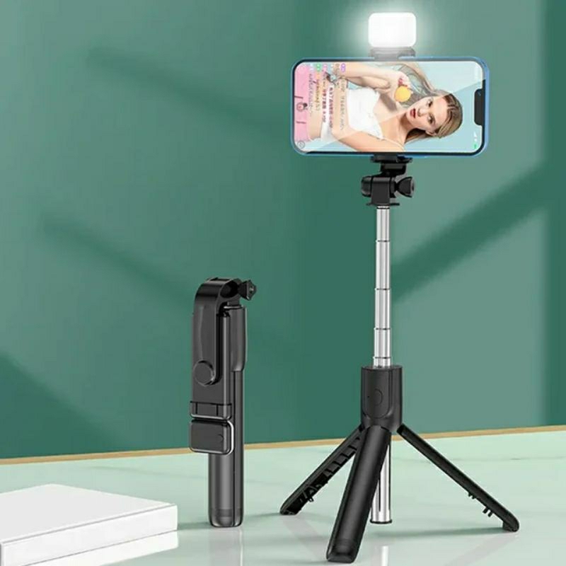Jual Tongsis Tripod Bluetooth LED 4 IN 1 Remote Tongsis 4in1 Aksesoris ...