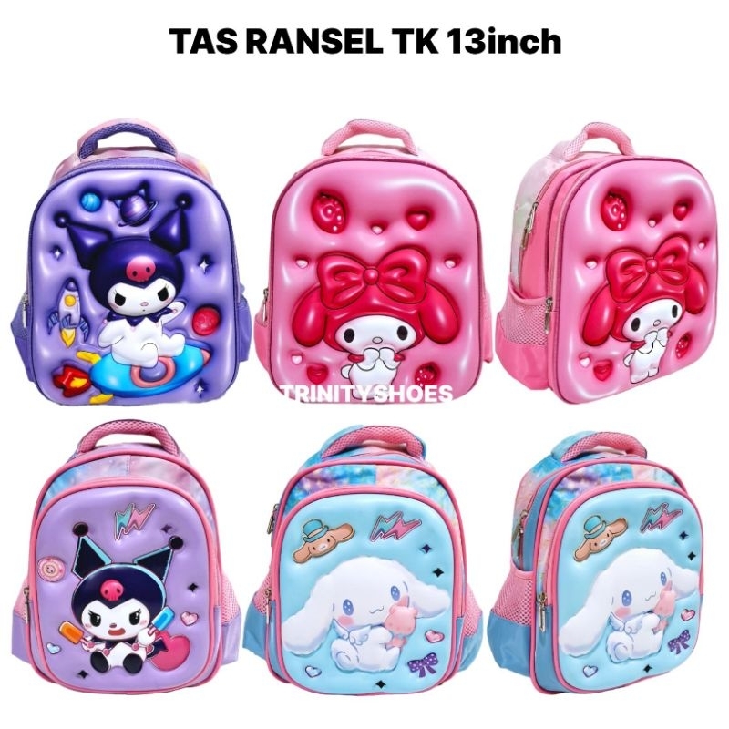 Jual TAS RANSEL ANAK PEREMPUAN KUROMI CINOMORO MELODY PAUD TK | Shopee Indonesia