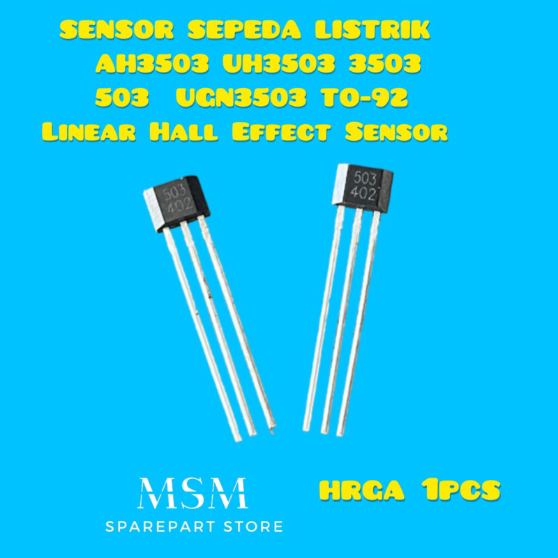 Jual SENSOR SEPEDA LISTRIK AH3503 UH3503 3503 503 UGN3503 TO-92 Linear Hall Effect Sensor ...