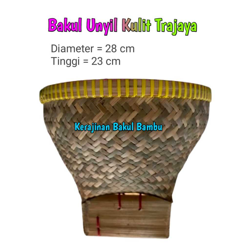Jual Bakul UNYIL KULIT TRAJAYA bakul bambu bakul nasi anyaman kerajinan ...