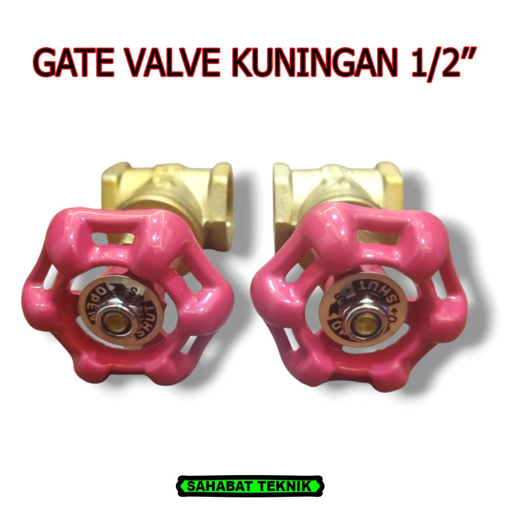 Jual Stop Kran Air PDAM BONUCI 1/2'' / Gate Valve Kuningan SNI 1/2 inch ...