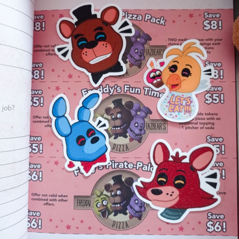Jual FNaF Sticker pack Glitter | Five Nights at Freddy's sticker pack ...